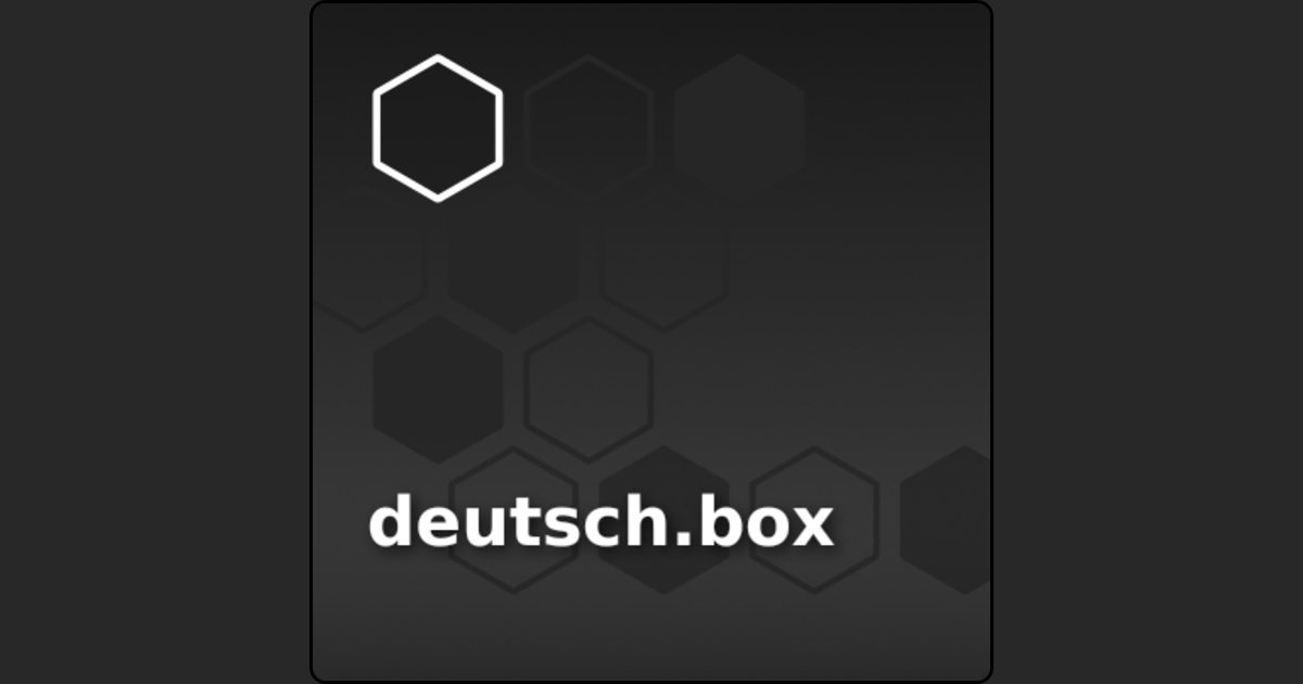 deutsch.box - Profile | .box